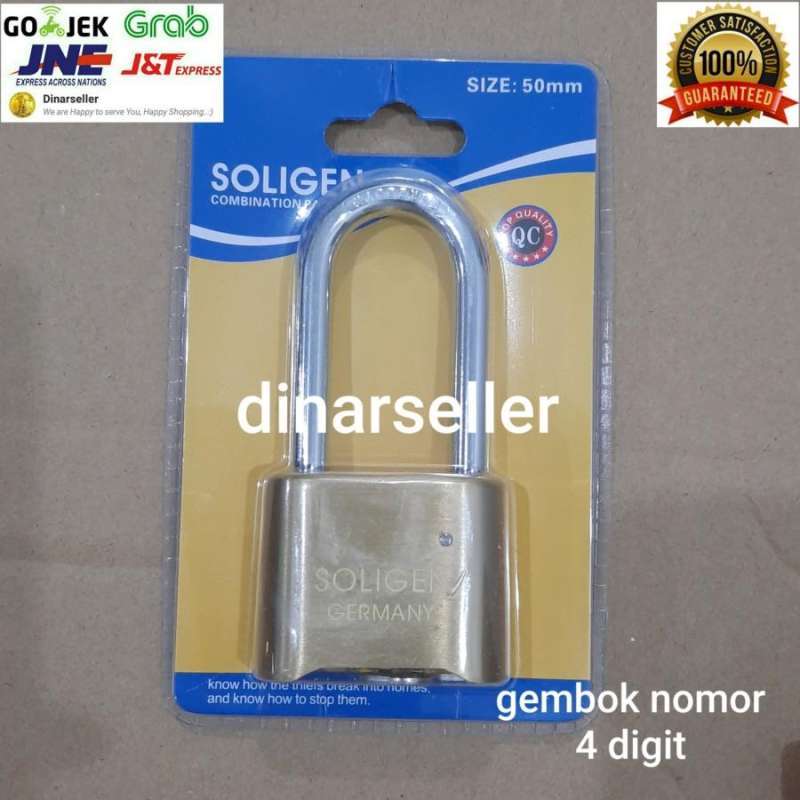 Jual SOLIGEN ORIGINAL GEMBOK NOMOR KOMBINASI MM LEHER PANJANG Di Seller Dinarseller