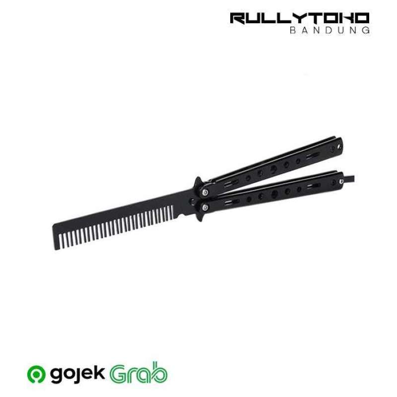 Promo KNIFEZER Sisir Besi Butterfly Balisong Training Knife CS GO L