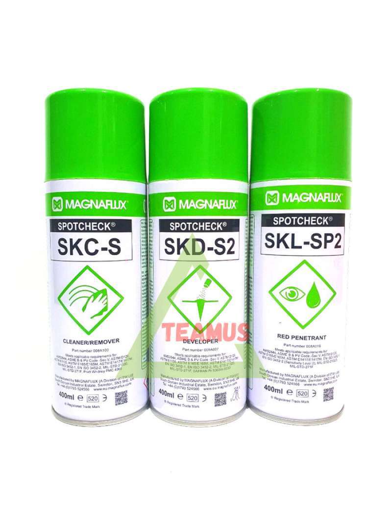 Promo Magnaflux Spotchec Set Cleaner Remover Developer Red