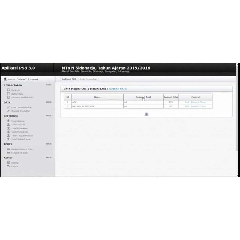 Jual Source Code Aplikasi Ppdb Online Berbasis Codeigniter Di Seller P