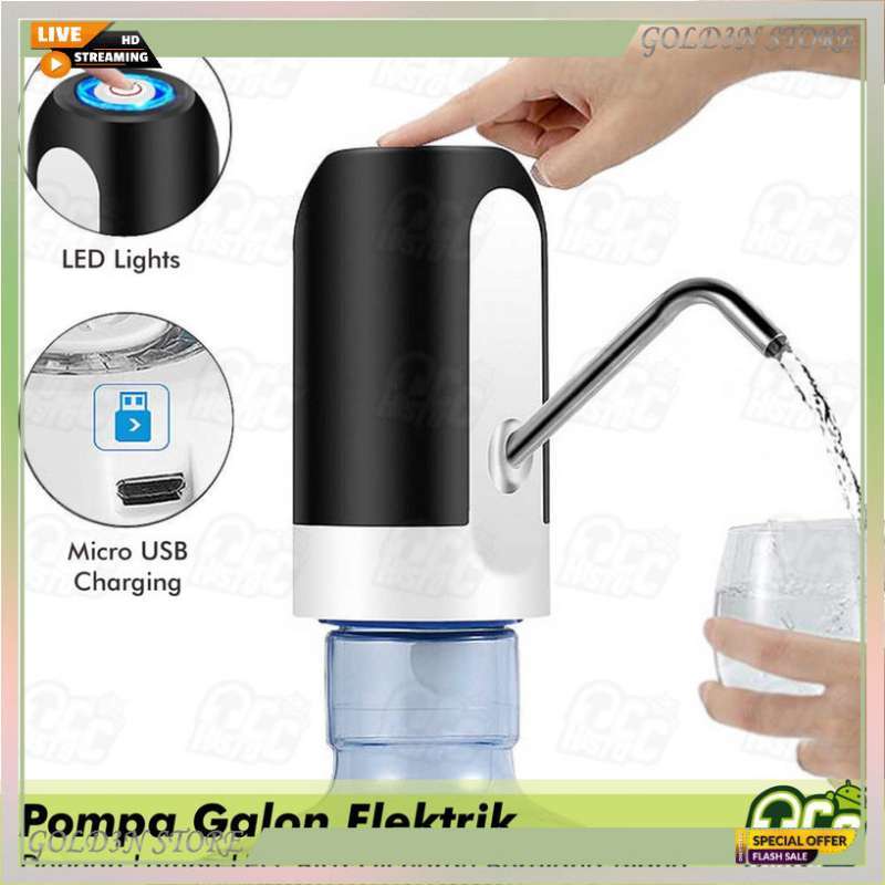 Jual Pompa Galon Elektrik Recharge Portable Dispenser Air Galon Otomatis Charge Listrik Usb Di