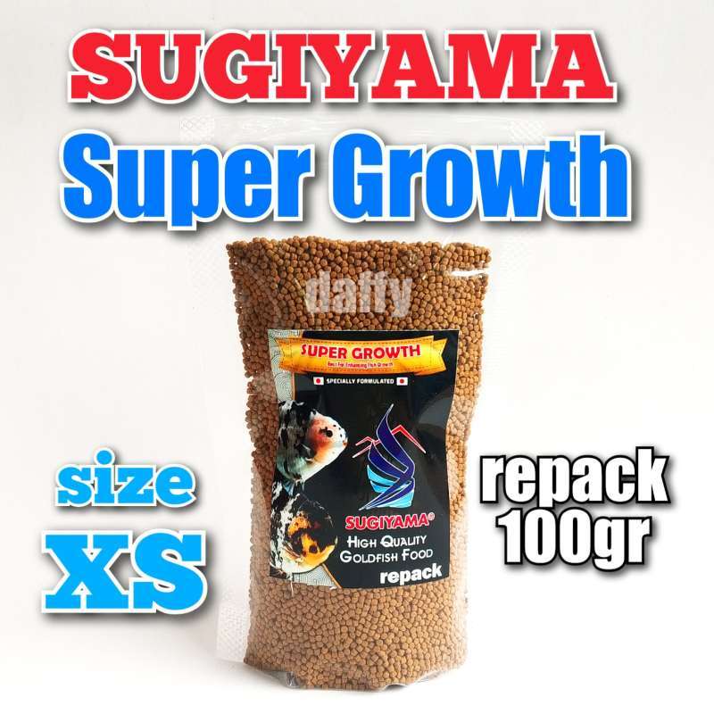 Jual PELET Sugiyama SUPER GROWTH 100 Gram REPACKING Di Seller