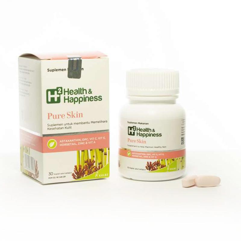 Jual Kalbe H2 Pure Skin 30 Kaplet Menjaga Elastisitas Kulit Dan
