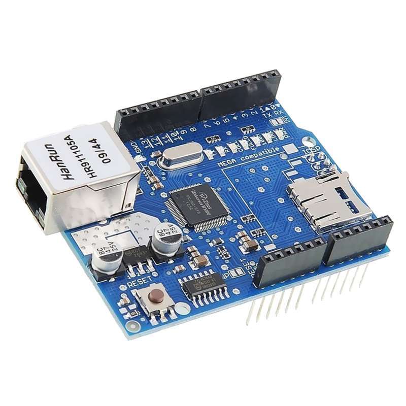 Jual W5100 Ethernet Module Network Board Lan Shield For UNO Mega Blue