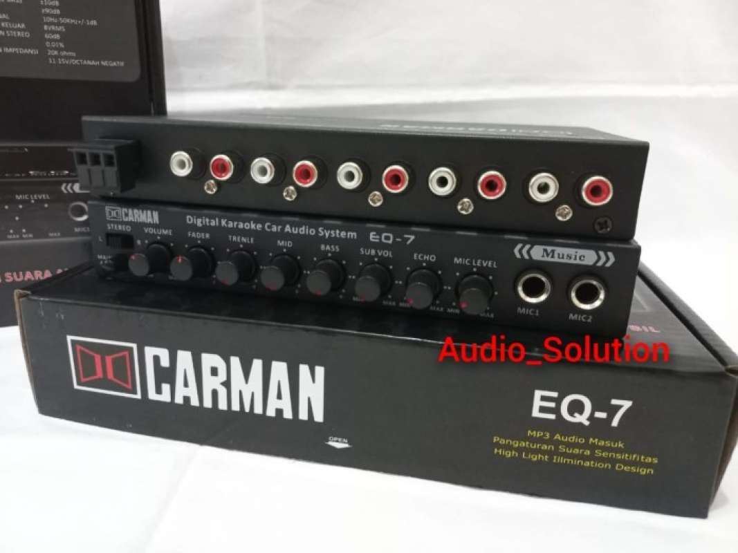 Promo Parametric Equalizer Carman EQ 7 Preamp Carman EQ7 2 Mic Input