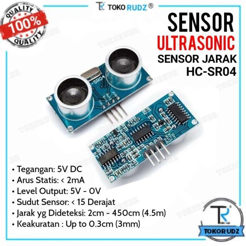Jual Sensor Ultrasonic Modul Sensor Ultrasonik Jarak Arduino HC SR04