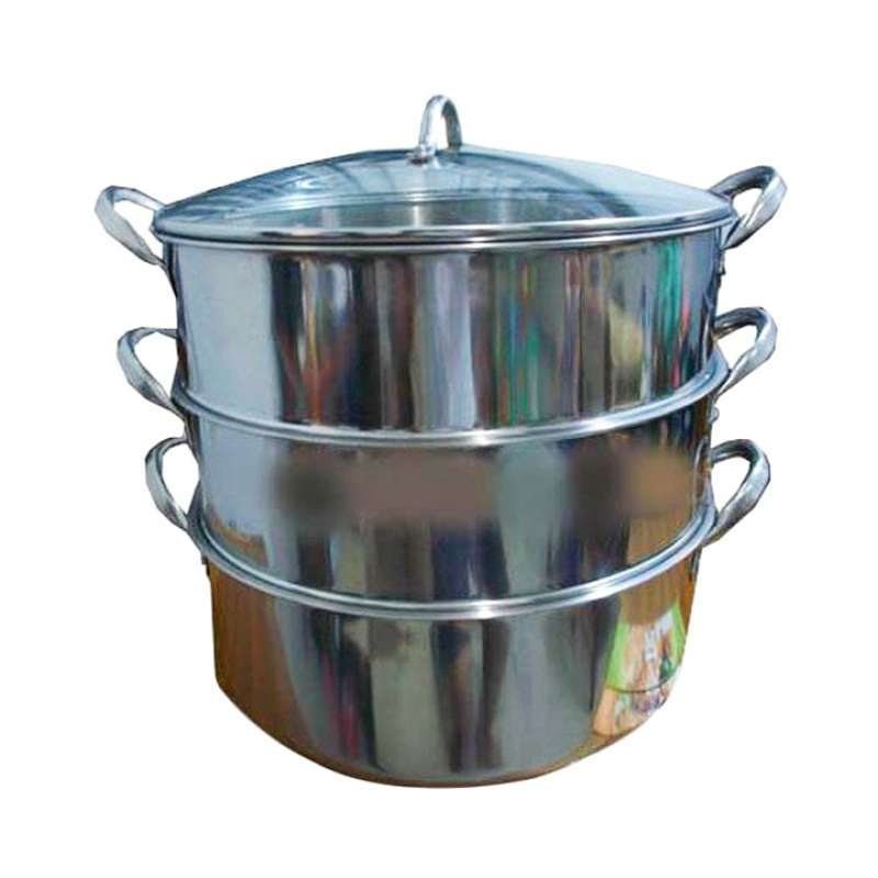 Jual Panci Steamer Supra Susun 3 36cm Stainless Steel Tebal Kode 098