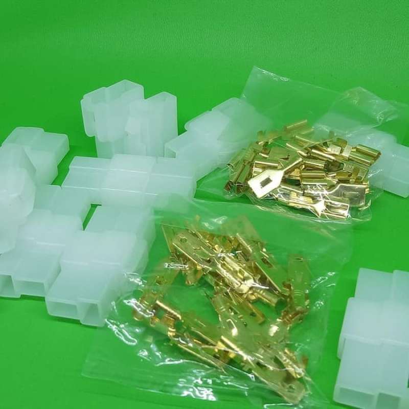 Promo Socket Konektor Pin Besar Skun Kabel Male Female Mm Set Pcs Di Seller KlikBeli