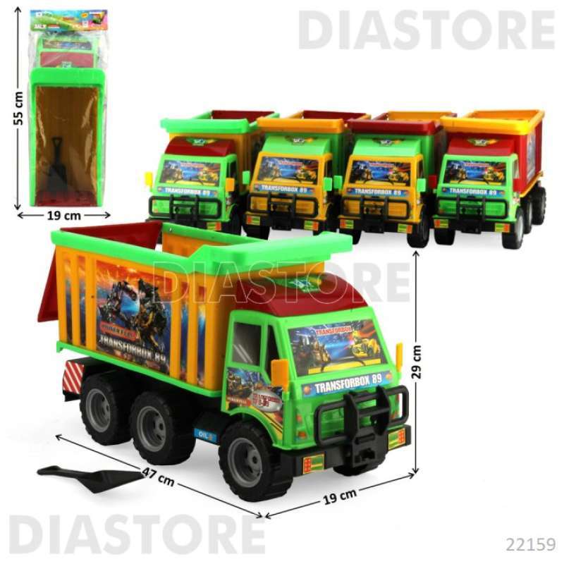 Jual 22159 Mainan Truk Plastik Truk Box Transformer Truk Angkut Di