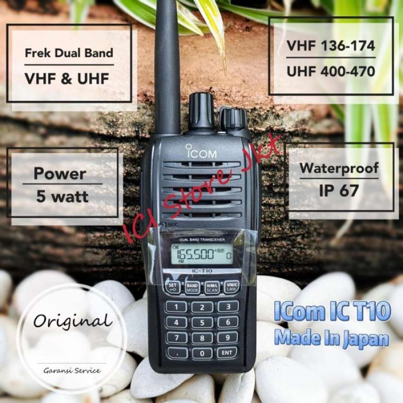 Promo Ht Icom Ic T10 Ht Icom T 10 Ht Icom Dual Band Diskon 1 Di