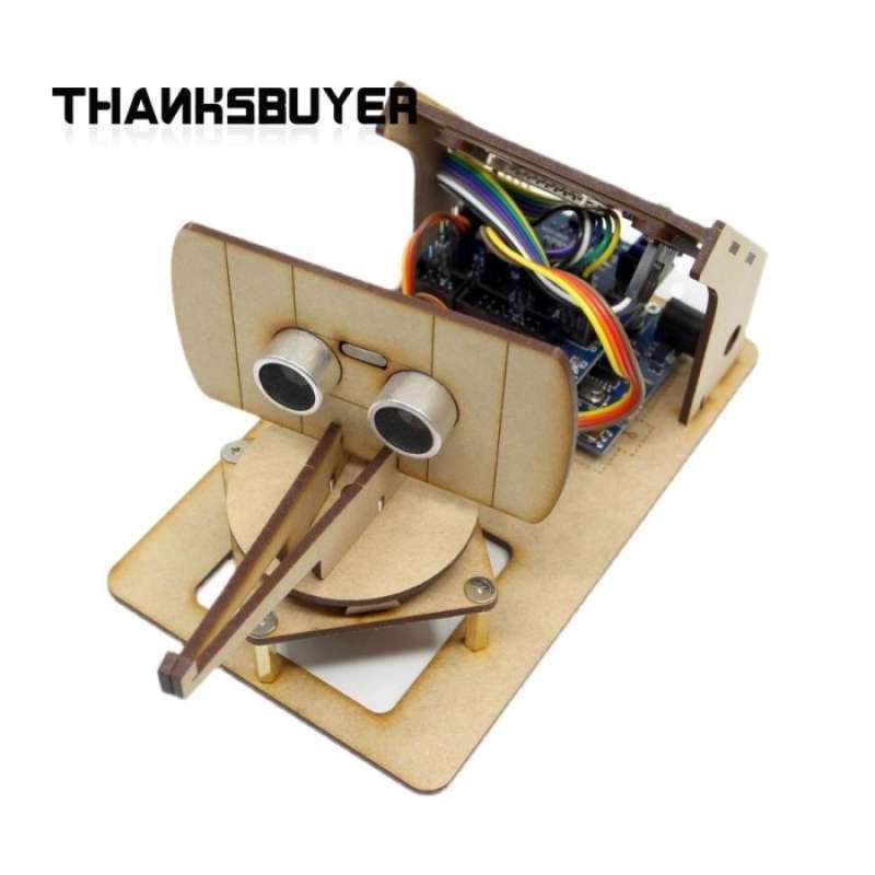 Jual Diskon Arduino Mini Radar Detection Robot With Ultrasonic Radar Tf