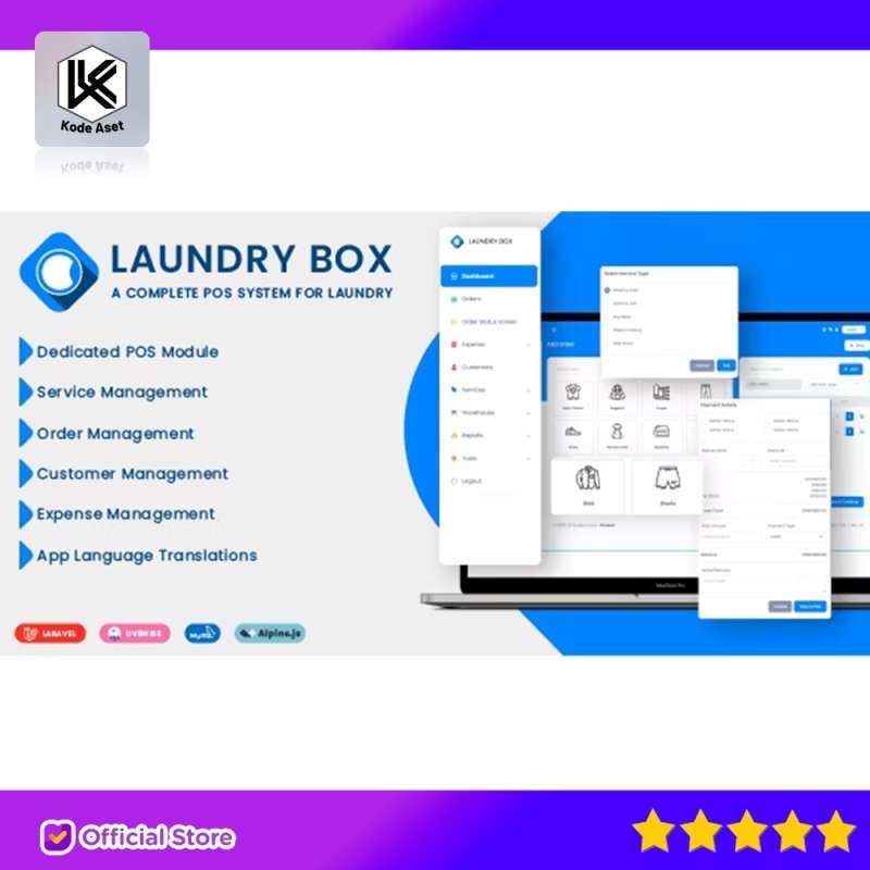 Promo SOURCE CODE APLIKASI LAUNDRY BOX POS AND ORDER MANAGEMENT SYSTEM