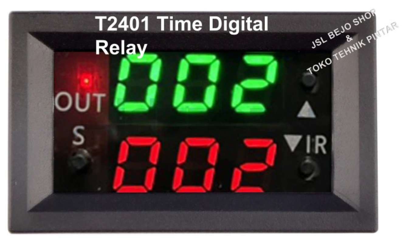 Promo Timer Digital LED Dual Display 0 999 Adjustable 12V Modul Relay