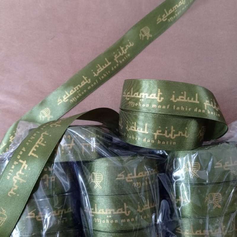 Jual Pita Saten Sablon Selamat Idul Fitri Di Seller Raindrop