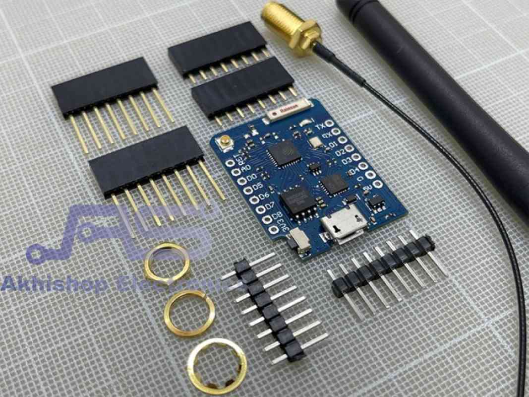 Jual Wemos D1 Mini Pro Including External Antenna Esp8266 Based Wifi
