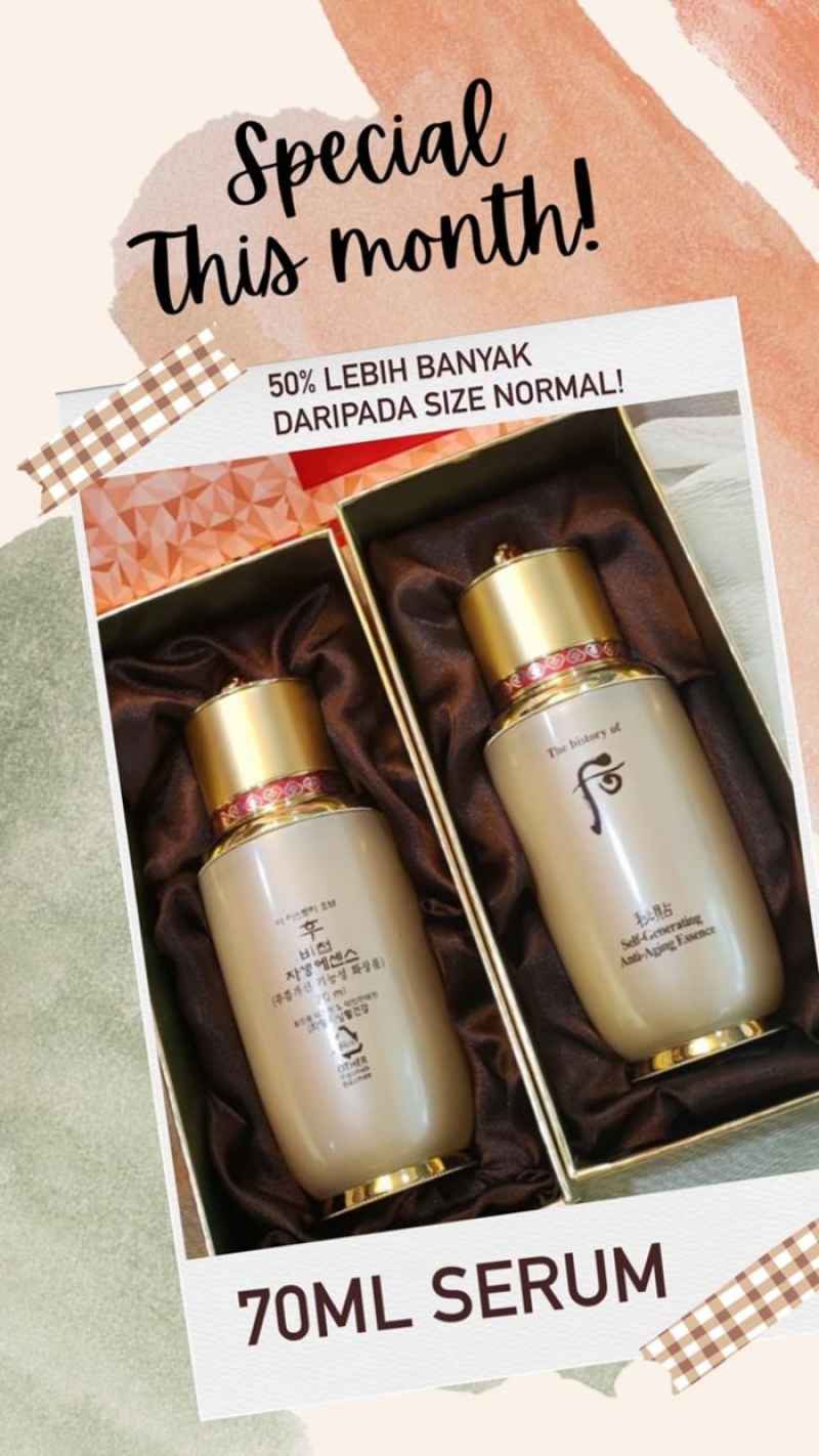 Promo The History Of Whoo Self Generating Anti Aging Essence 70ml