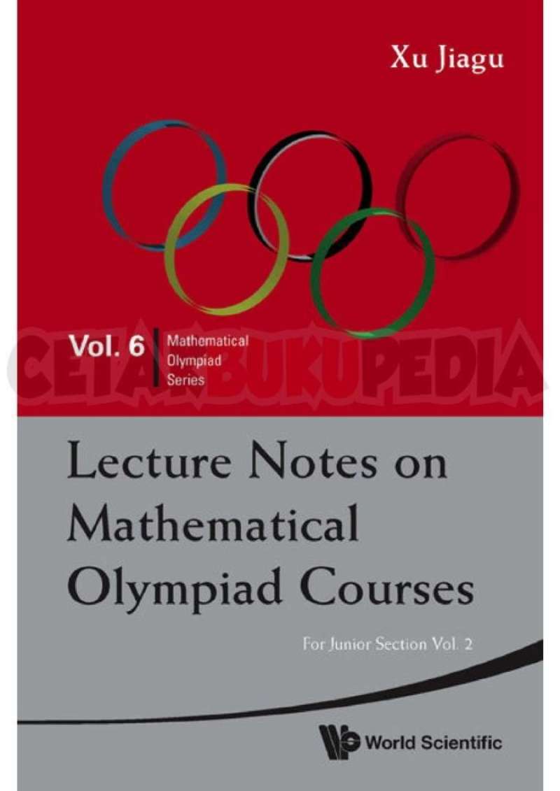 Jual Book Lecture Notes On Mathematical Olympiad Courses Junior Di