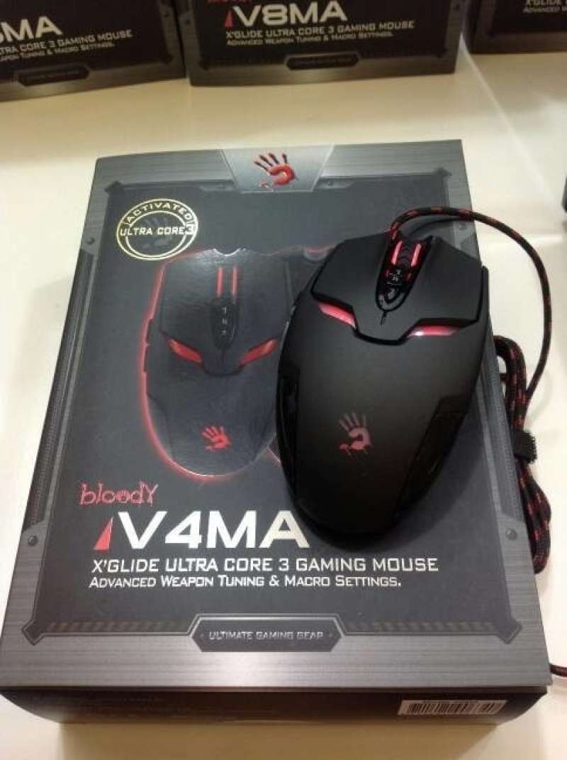 Promo 100 Produk Ori Bloody Gaming Mouse V4ma Omron Switch Macro Wired
