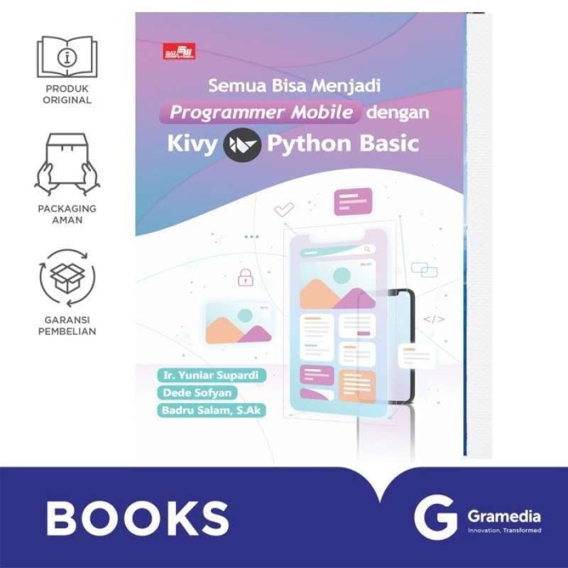 Jual Semua Bisa Menjadi Programmer Mobile Dengan Kivy Python Basi Di