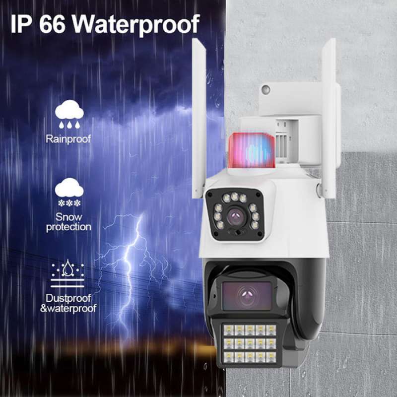Promo Ip Cam Cctv App Icsee Mp K Wifi Ptz Camera Outdoor Dual Lensa