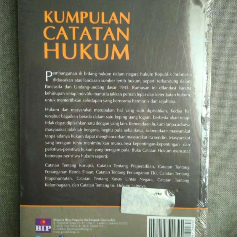 Jual Kumpulan Catatan Hukum Dr Reda Manthovani SH Di Seller Samudra