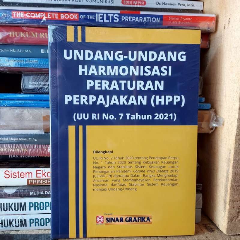 Jual Buku Undang Undang Harmonisasi Peraturan Perpajakan Hpp Uu No 7 Di
