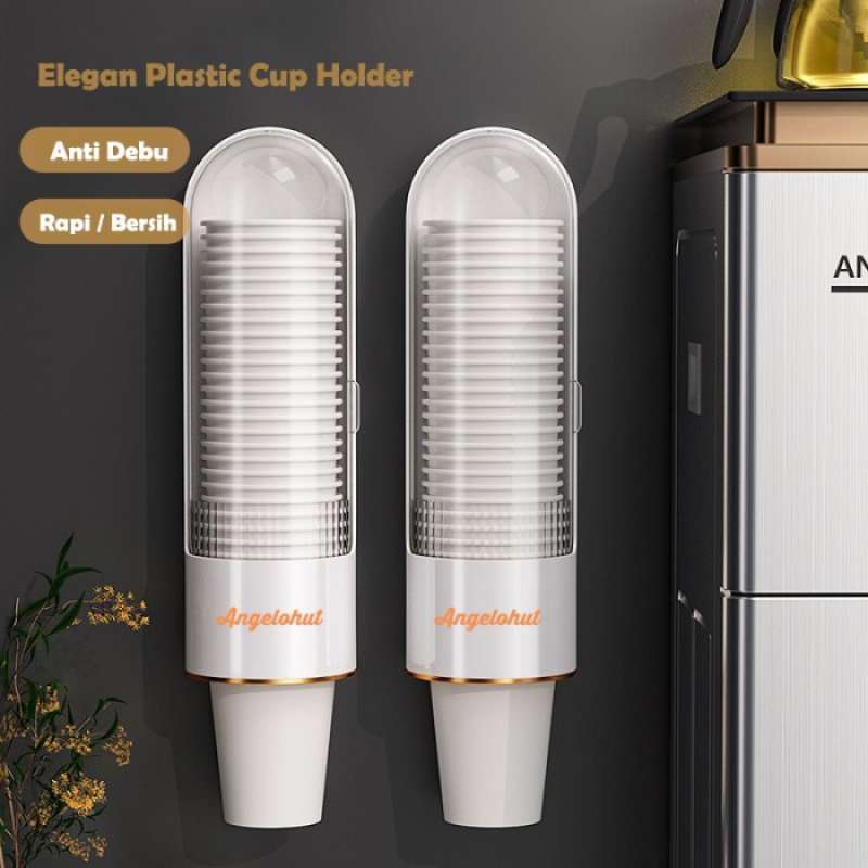 Promo Angelohut S35001 Rak Simpan Paper Cup Gelas Plastik 8 10oz Single