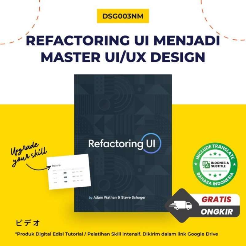 Jual Ecourse Refactoring Ui Menjadi Master Ui Desain Untuk Developer