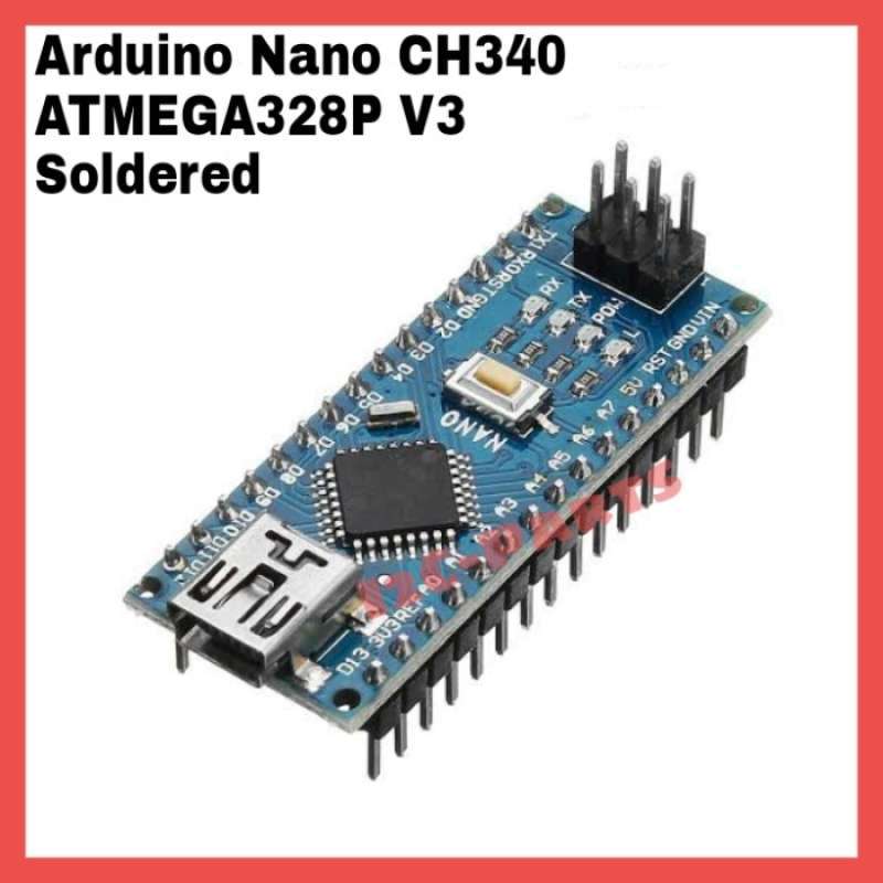 Jual Arduino Nano V3 Atmega328p Ch340 Compatible Board Soldered Pin I O