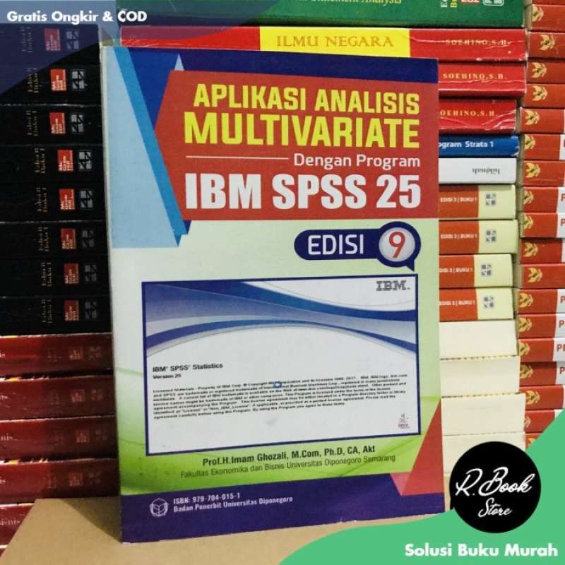 Jual Aplikasi Analisis Multivariate Dg Progam Ibm Spss 25 Ed 9 Imam