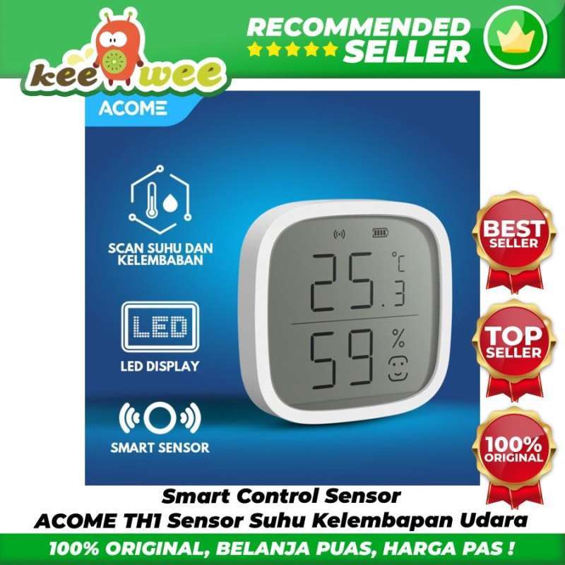 Jual Smart Control Sensor ACOME TH1 Sensor Suhu Kelembapan Udara Di