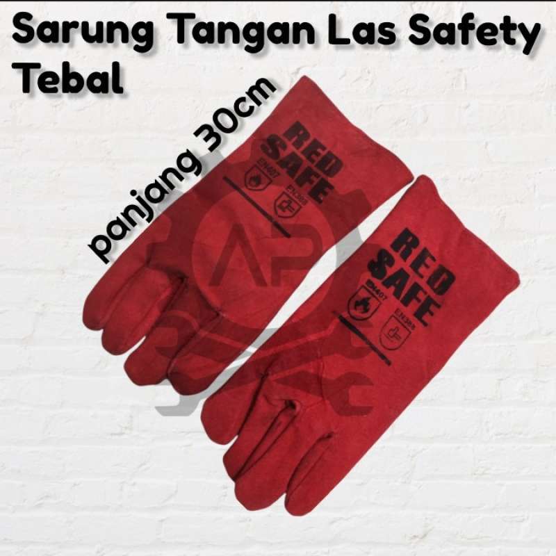 Promo Sarung tangan las 14â sarung tangan las tebal anti panas