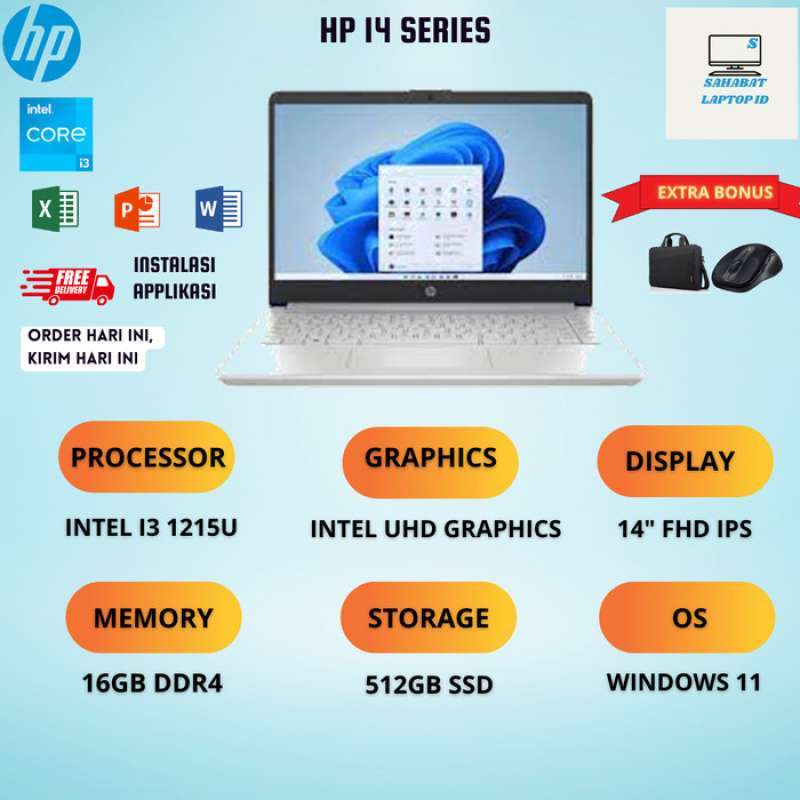 Promo LAPTOP HP S INTEL I U GB GB SSD FHD IPS WIN Diskon Di Seller Alfira