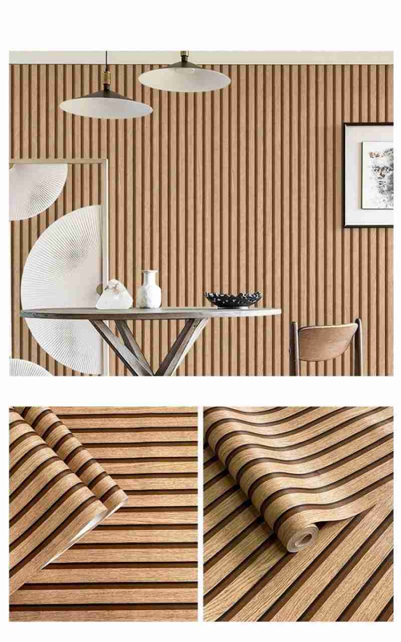 Jual Wallpaper Sticker Dinding Motif Kayu Coklat Ukuran 45 Cm X 10 M