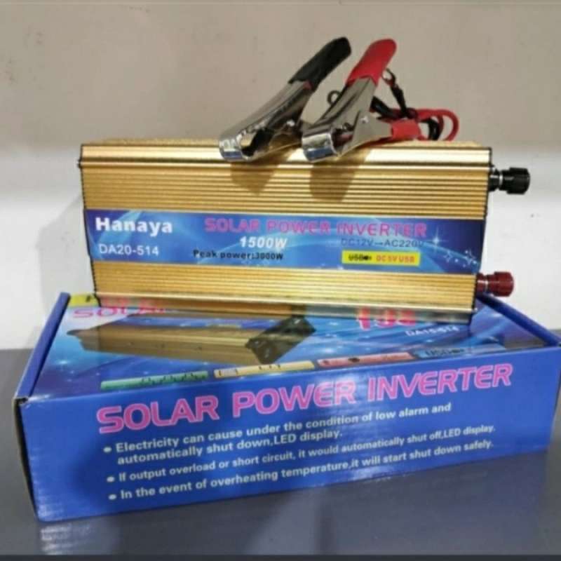 Promo Power Inverter 1500wat Merek Hanaya Input Dc 12v Output Ac 220v