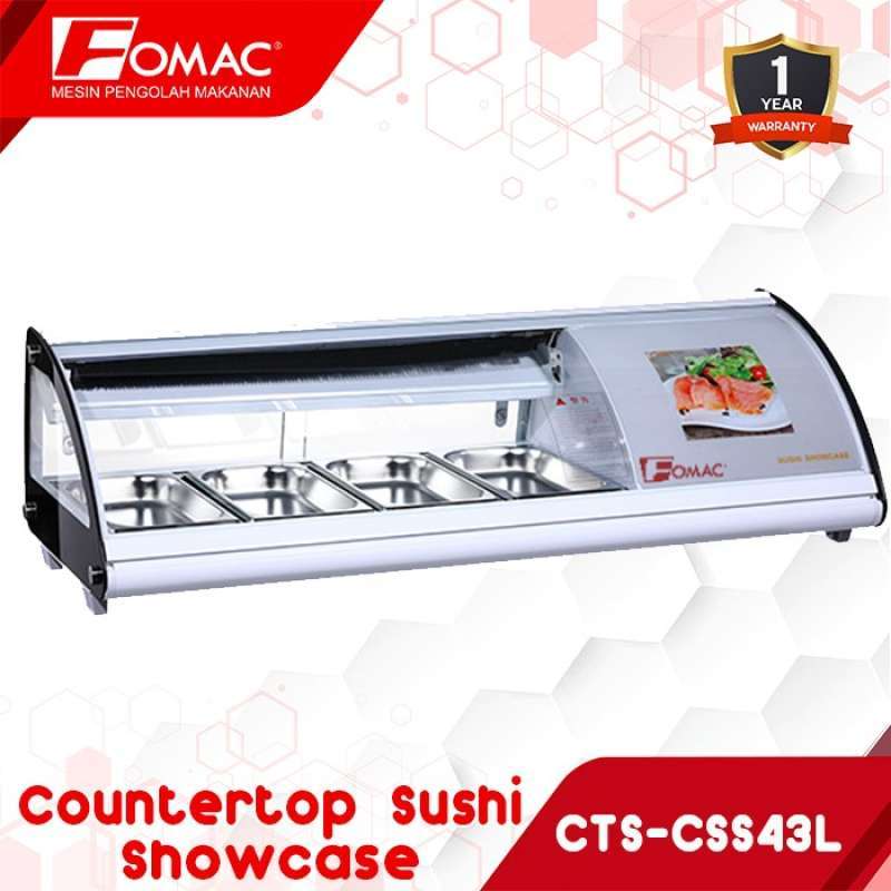 Promo Fomac Countertop Sushi Showcase Cts Css Series Pendingin Makanan