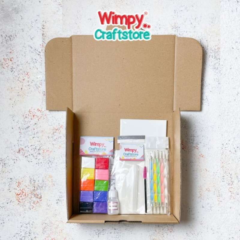 Jual Paket Wimpy Polymer Clay Starter Kit Art Set Paket Kerajinan