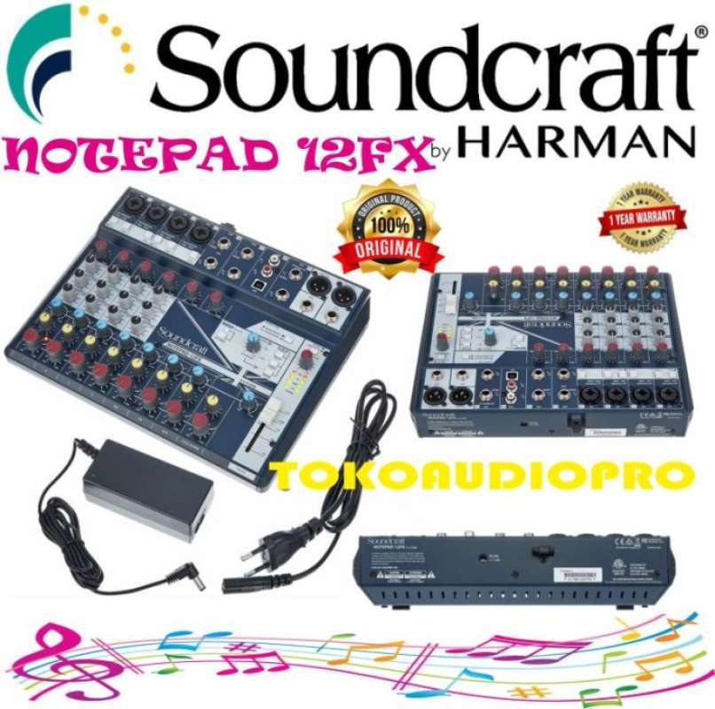 Promo Soundcraft Notepad 12fx Compact Mixer With Effect Diskon 23 Di