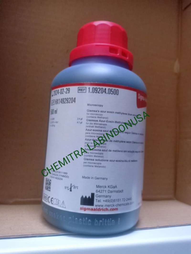Promo Merck 109204 Giemsa Giemsa S Azur Eosin Methylene Blue Sol 500