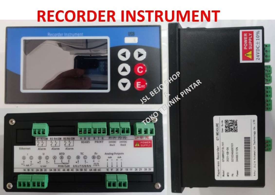 Promo Paperless Recorder Datalogger Multipurpose Analog Multi Input