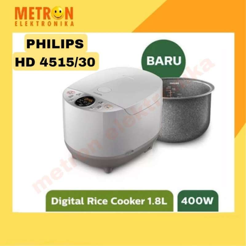 Promo Philips Hd 4515 30 Silver Rice Cooker 1 8 Lt Digital Fuzzy