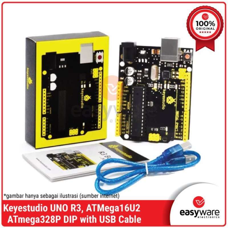Promo Keyestudio Uno R3 Dip Atmega16u2 With Cable Like Arduino Uno R3