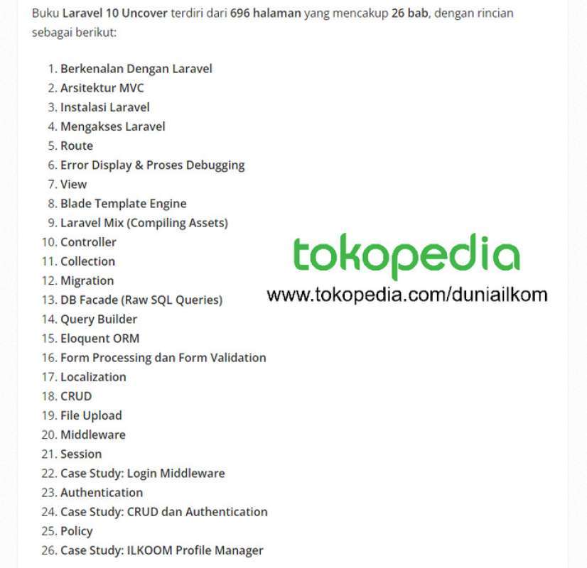Jual Buku Laravel Uncover Panduan Belajar Framework Laravel Di Seller