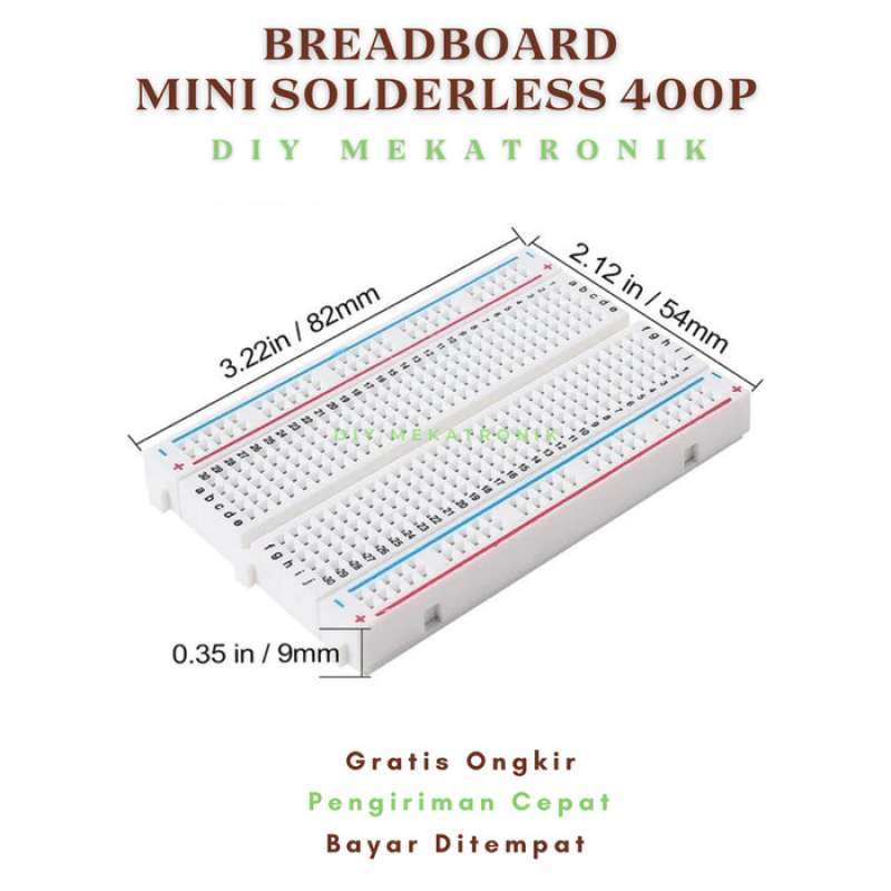 Promo Breadboard 400P Mini Solderless 400 Point Experiment Prototype