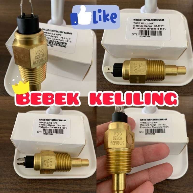 Promo Vdo Water Temperature Sensor 1 2 Inch Vdo Sensor Temperatur Air