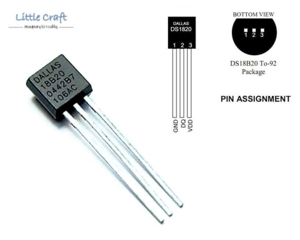 Jual Ic Chip Ds18b20 Sensor Suhu Arduino Temperature Digital Di Seller