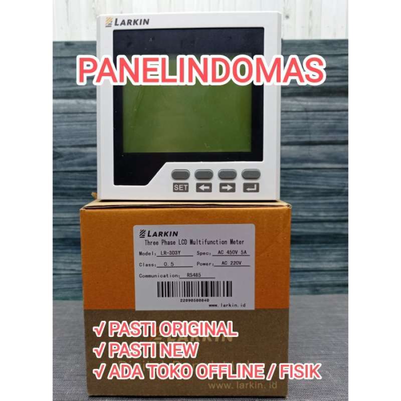 Promo LR 3D3Y LR3D3Y Three Phase Power Meter With LCD Display LARKIN