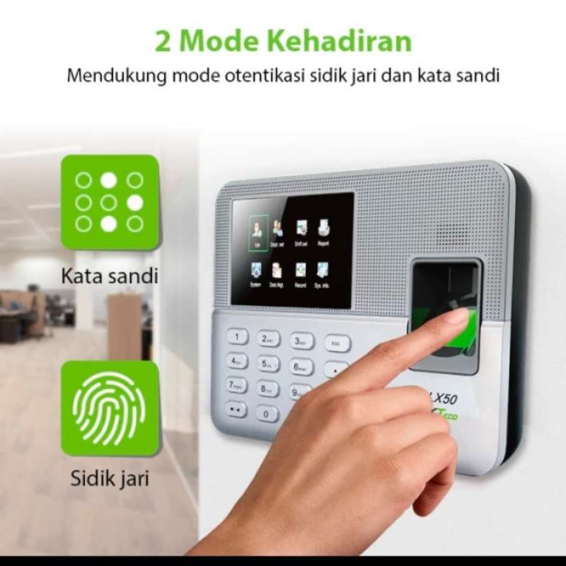 Promo Zkteco Lx50 Mesin Absensi Sidik Jari Resmi Lx 50 Zkteco