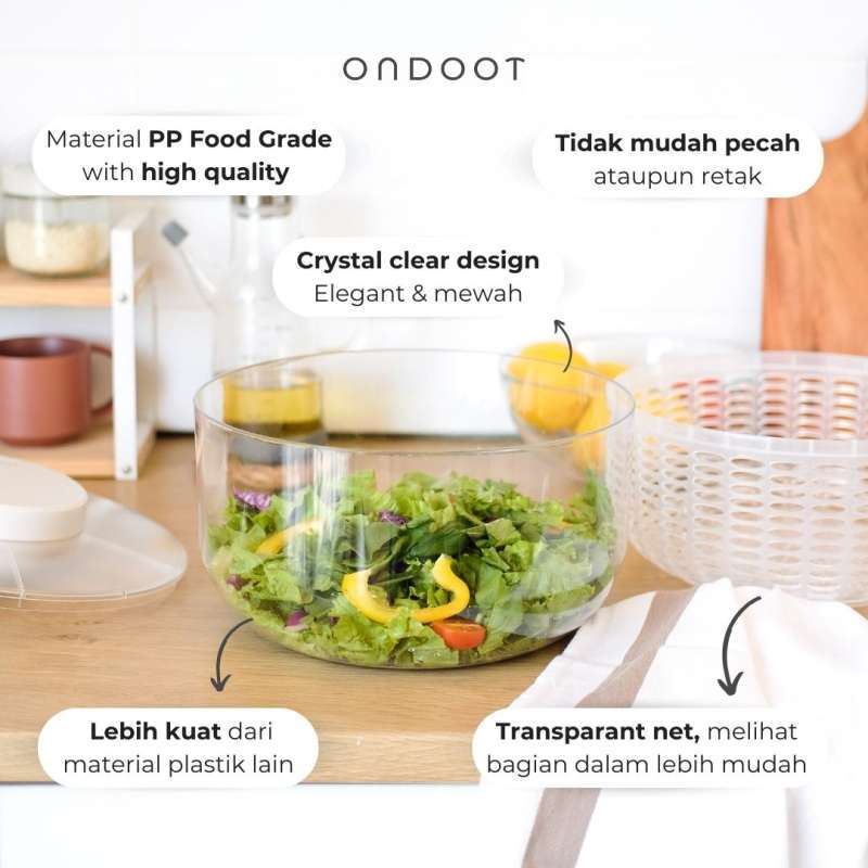 Promo Ondoot Electric Salad Spinner Diskon Di Seller Bababoohome