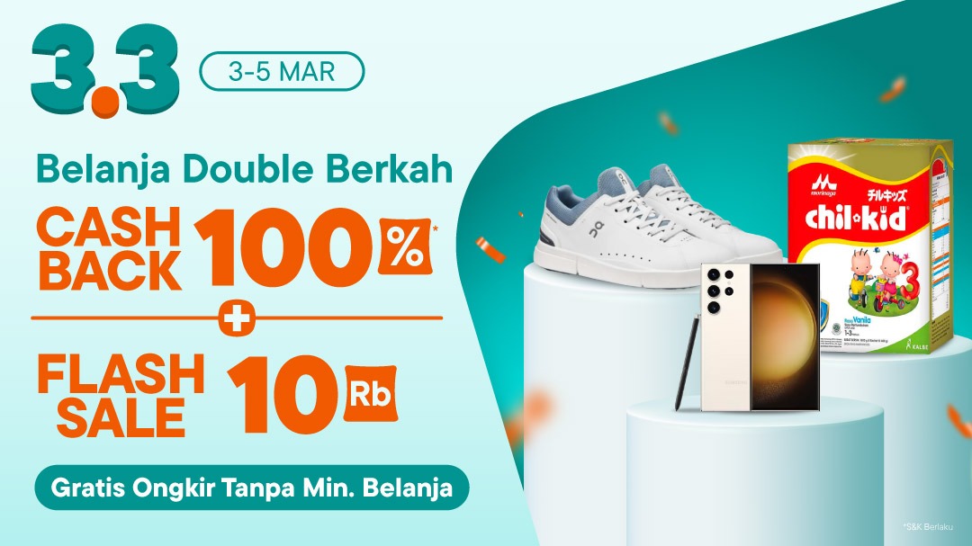 Promo 3.3 Maret Agustus 2024 📢 | Diskon Hingga 90% | Big March Sale